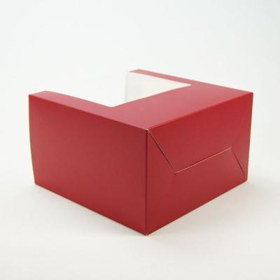 China Reusable Cookie Dessert Packaging Box Clear Window Paper Cupcakes Boxes With Inserts for sale