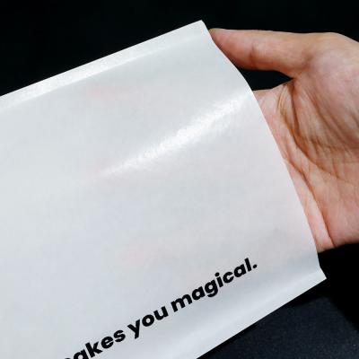 Cina Borsa biodegradabile trasparente impressa all'ingrosso della carta oleata della pergamina sottile della busta di Mini Semi Disposable Self Seal in vendita