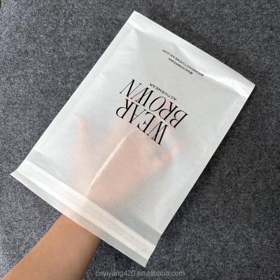 Cina Sacchetti di carta cerata biodegradabile traslucida per alimenti con striscia adesiva, soffietto e buste di carta glassata in vendita