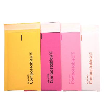 China 3-4mm Thickness Kraft Cushion Bubble Mailers with Low Density Polyethylene Inner Materials for sale