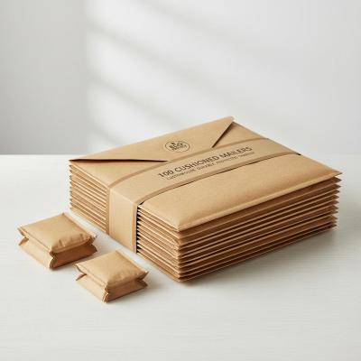 China Pack Of 100 Cushioned Mailing Bags Customized Sizes Eco Friendly Durable Padded Mailers Designed To Protect Items During Transit for sale