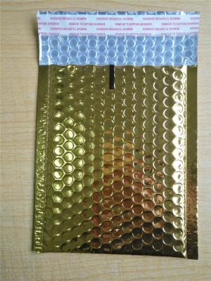 China 4 Layers Rose Gold Bubble Mailers , 380x330 #B4 Metallic Glamour Mailers for sale
