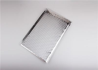 China Self Seal Silver Metallic Bubble Mailers , Bubble Wrap Envelopes Recyclable for sale