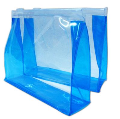 China Custom Clear PVC Cosmetic Bag / Toiletry PVC Travel Bag With Zipper for sale