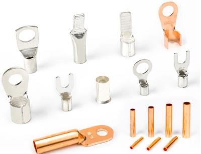 China Lug Tubular One Hole Copper Cable Crimp Connectors OT Tinned Open Terminal for sale