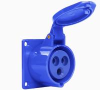 China 3 Pin 32A Industrial Concealed Socket 220v Three-Phase Industrial Waterproof Socket for sale