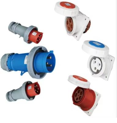 Cina 4 prese di corrente 63A IP67 Industrial Rail Plug 3pole 4 Pole 5 Pole Plug impermeabili 380V-415V in vendita
