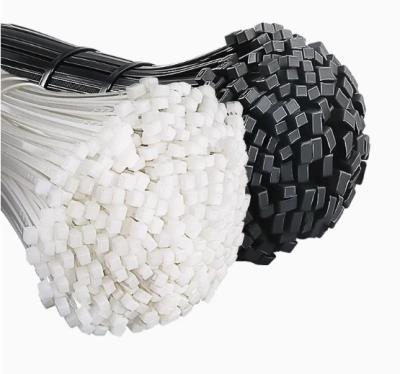 China 300mm Multi-purpose Disposable Nylon Cable Tie Branco 250mm de plástico auto-bloqueio gravata à venda