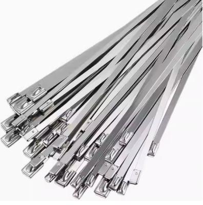 China Durable 304 Heavy Duty Self Locking Stainless Steel Cable Ties For Bundling for sale