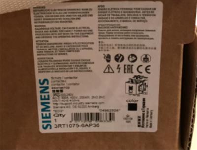 China Interruptor bonde do contator de  Sirius 3rt1065-6ap36 265A à venda