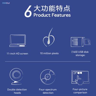 China 3kg/36*29*21cm Grootte Haarfollikelscanner voor salon en spa Za Plugs Type Professional Te koop