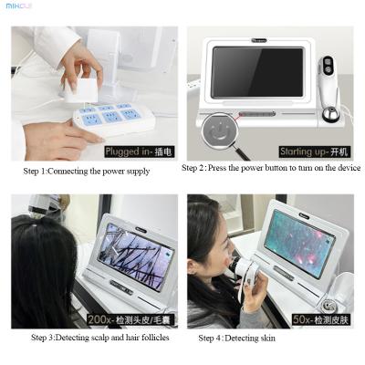 China 3kg/36*29*21cm Grootte Haarfollikelscanner voor salon en spa Za Plugs Type Professional Te koop