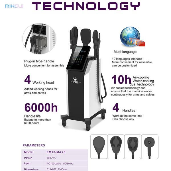 Quality Customized 5 In 1 Body Sculpting Equipment Electromagnetic With RF for sale