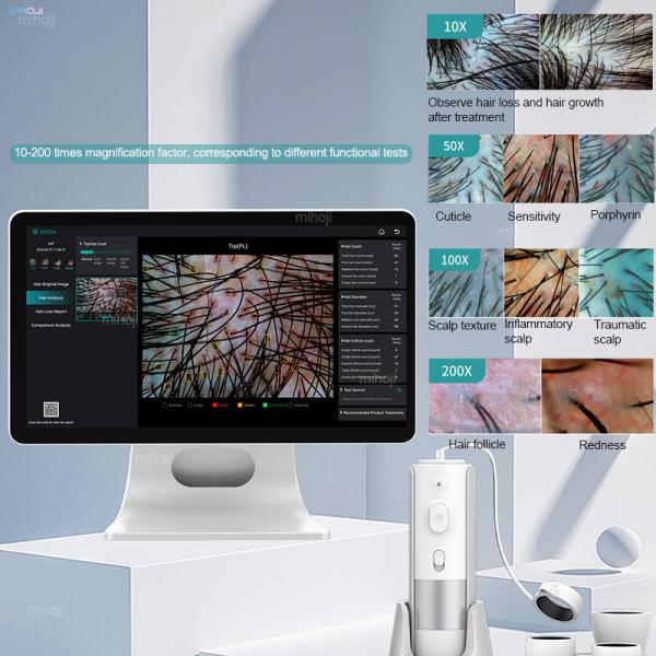 Quality White Skin And Hair Analysis Machine Desktop Type for Commercial beauty for sale