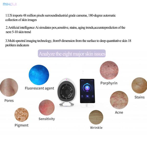 Quality 1pc Camera 4D Skin Analysis Machine Pigmentation Analysis For Beauty Salons for sale