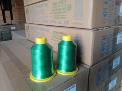 Cina filo del ricamo del filamento del poliestere di solidità di colore acceso di 5000Y 120D/2 in vendita