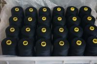 China Spun Polyester Sewing Thread 42/2 High Tenacity, dark black for sale