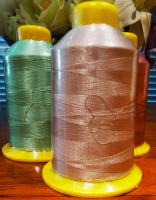 China Hilos 210D/3 Polyester High Tenacity Thread, Polyester Multifilament Yarn for sale
