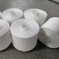 China AAA grade Raw White Recycle Polyester Thread 40S/3 With GRS Certificate for sale