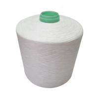 China Raw White Spun Polyester Thread 100% Sinopec Yizheng Material for sale