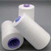 China Raw White Recycled Polyester Sewing Thread 40S/3 for sale