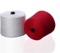 China Raw White Recycled Virgin Polyester Thread 40S/3 For Sewing for sale
