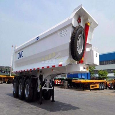 China 3 axles u shape dump trailer tipper trailer for sale
