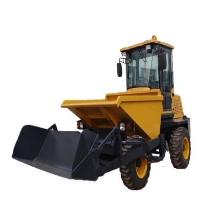 China Yellow 4x4 3 Ton Fcy30 Dumpers with Self-loading Bucket for Farm or Construction for sale