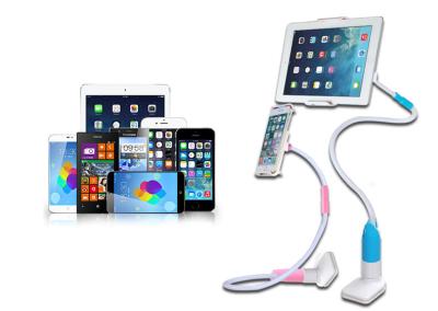 China Gooseneck Lazy Tablet Holder , Universal Notebook / Cell Phone Desk Holder for sale