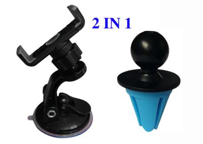 China Smartphone 2 In 1 Car Mobile Phone Holder , Multi-Function Windshield  Holder for sale