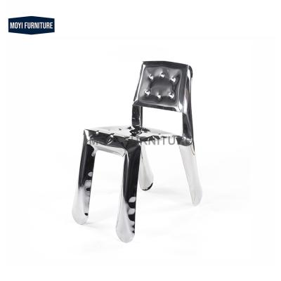 China Standard Size Dining Chair Stainless Steel Style Featuring Creative Personalized Unique Design for Home Hotel Restaurant for sale
