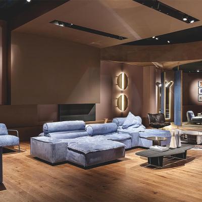 China Italian Design Fabric Modular Sofas Set Luxury Living Room Sofas Combination Fabric Sofas Couch Set for sale