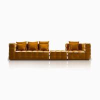 China Free Combination Sofa Split Module Splicing High-end Designer Light Luxury Villa Fabric Sofa for sale