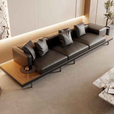 China Aesthetic Artificial Leather Sectional Sofa Modular Set with Sponge Filled Upholstery-Modern Design for Living Room for sale