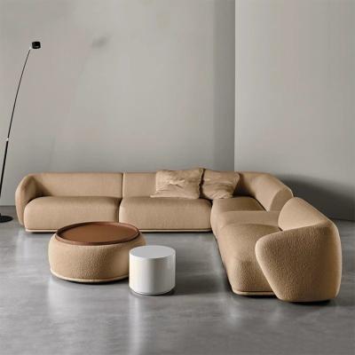 China MOYI Italian Minimalist Designer Fabric Combination Sofa Hotel Lobby Salon Modular Sofa for sale