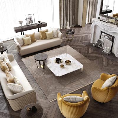 China CONTEMPO Luxe Velvet Sofa With Soft Upholstered Finish for sale