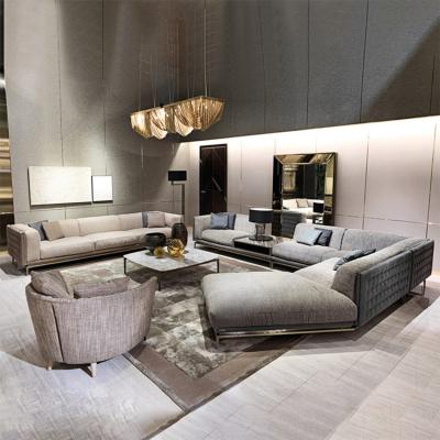 China Italian Design Modern Fabric Furniture Sofa Set Sectional Modular L Shape Sofa Sofas for Home Luxury for sale