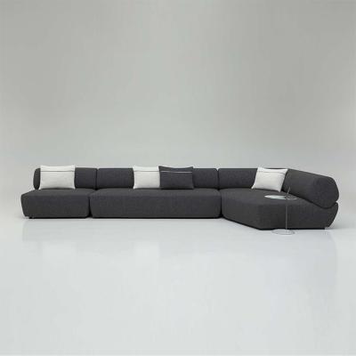 China Hotel Luxury Modular Sofa Set pink Fabric Sofa Lazy Couch Modern Combination Sofa Set for Living Room for sale