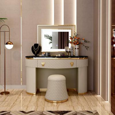 China MOYI Luxury Makeup Dresser With Mirror Dressing Table Modern for Bedroom for sale