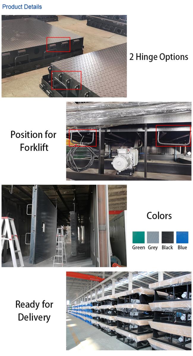 Steel Automatic Mechanical Loading Cylinder Hydraulic Dock Ramp Leveler