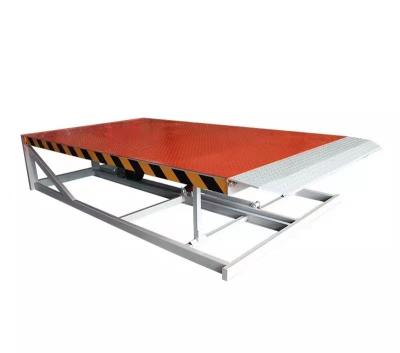 China Container Warehouse Loading Dock Leveller Mechanical Edge Manual Hydraulic Cylinder industries electric dock ramp for sale