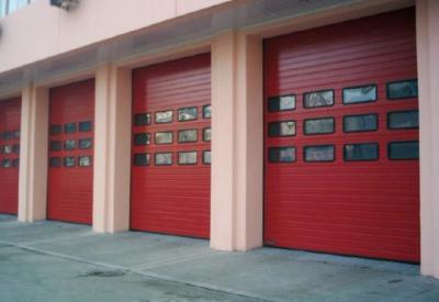 중국 Vertical Roll Up Insulated Workshop Dock Doors Overhead Steel Metal 12 Feet Industrial 판매용