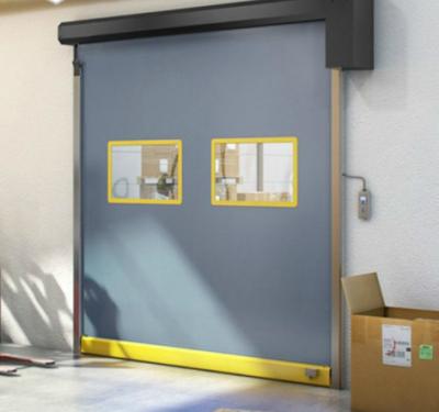 China Self Recovery Zipper Rapid Roller Doors High Speed PVC Vinyl Fabric Fast Acting for sale