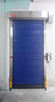 China Industrial Automatic Rapid Rolling Shutter Door High Speed Zipper PVC Photo Sensor for sale