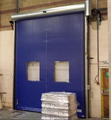 China Industrial PVC Fast Rapid Roller Doors High Speed Shutter Zipper Security for sale
