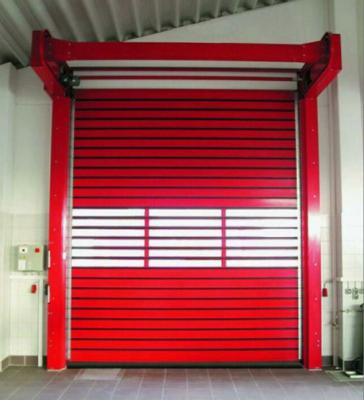 China Aluminum Windproof High Speed Roller Spiral Door Isolation 380V 50hz Remote Control for sale