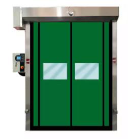 China Plastic Automatic Zipper Door 1176pa Wind Resistance High Speed 1.5mm Stainless for sale