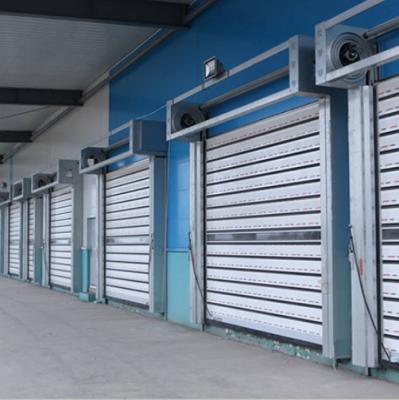 China Security Exterior High Speed Spiral Doors Aluminum Rapid With Electromechanical Drive for sale