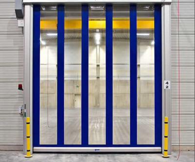 Cina La gomma del tessuto del vinile del PVC piega la porta automatica rapida rapida velocemente agente della stanza pulita di rotolamento in vendita