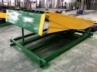 China Anti Skid Loading Dock Ramp Forklift Truck Leveler Checkered Plate Hydraulic Container for sale